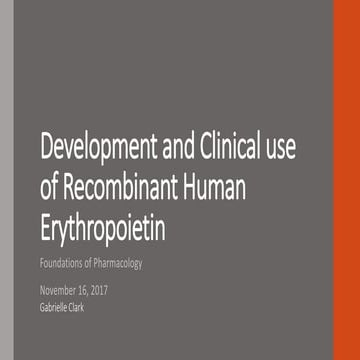 Recombinant human erythropoietin | PPTX