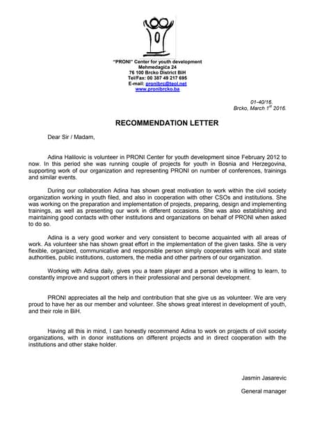 Letter of Recommendation - Ngo | PDF