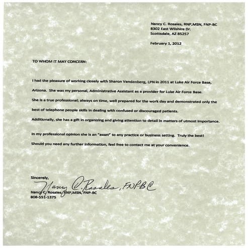 Recommendation From Nancy Rosales2012 | PDF
