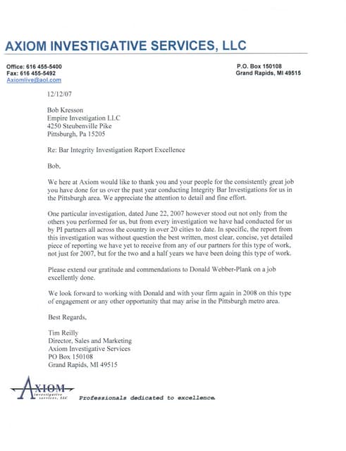 Reference Letter Jonathan Du Preez | PDF