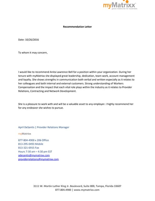 Coordinator reference letter | PDF | Technology & Computing