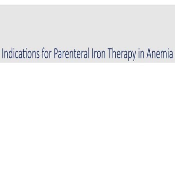 Recommendations for Parenteral Iron Therapy in Anemia.pptx