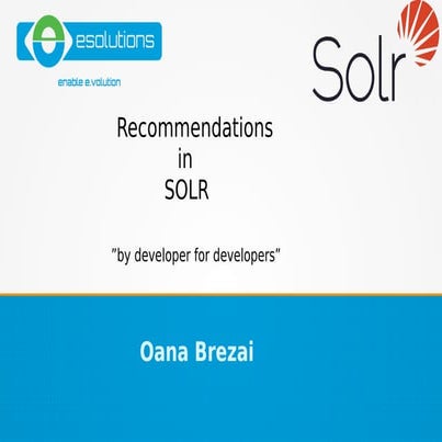 Recommendations in Solr | PDF
