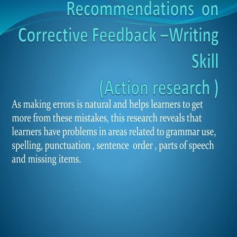 Corrective Feedback The Importance Of Corrective Feedback | Westcliff