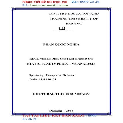 Recommender System Based On Statistical Implicative Analysis Doc