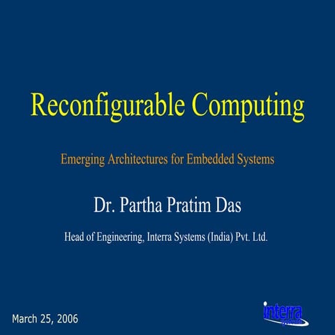 Reconfigurable Computing Ppt
