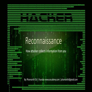 Reconnaisance | PDF