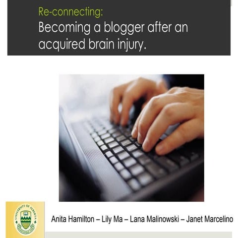 Reconnecting Becoming A Blogger After Abi | PPT