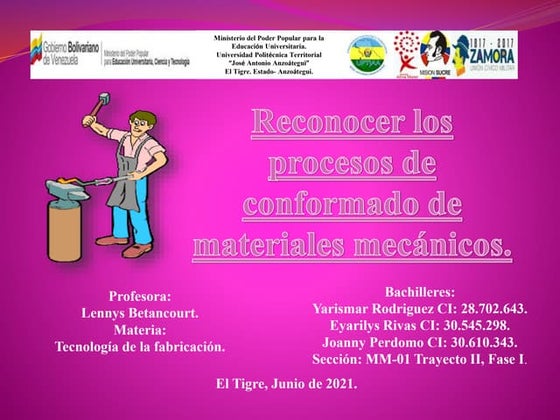 Conformado de metales (caliente y frío) | PPT