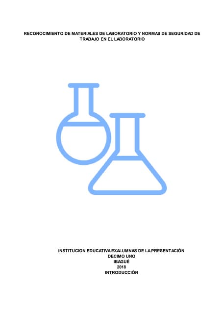 Reconocimiento de material de laboratorio | PDF