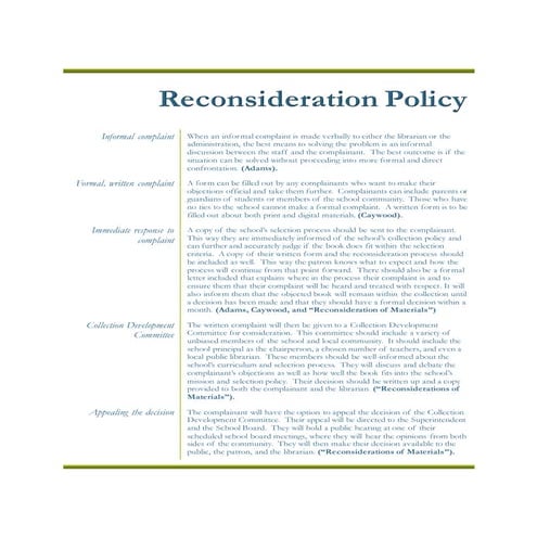 Reconsideration policy | DOCX