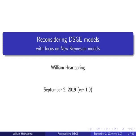 Reconsidering Dsge Models Pdf Stocks And Bonds Personal Investing