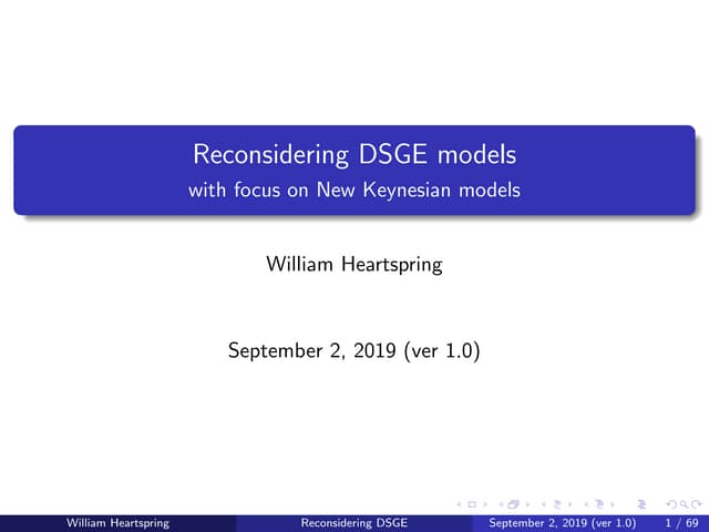 Reconsidering Dsge Models Pdf Stocks And Bonds Personal Investing