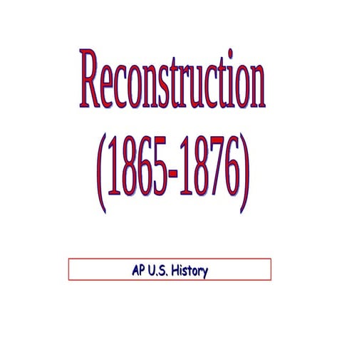 Reconstruction | PPT