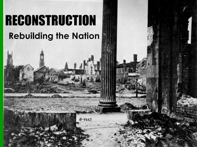 Reconstruction (1865-1877) | PPT