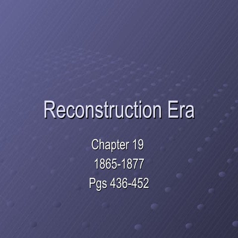 Reconstruction | PPT