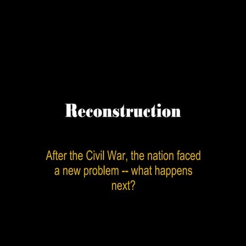 Reconstruction (1) | PPT