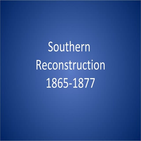 Reconstruction | PPT