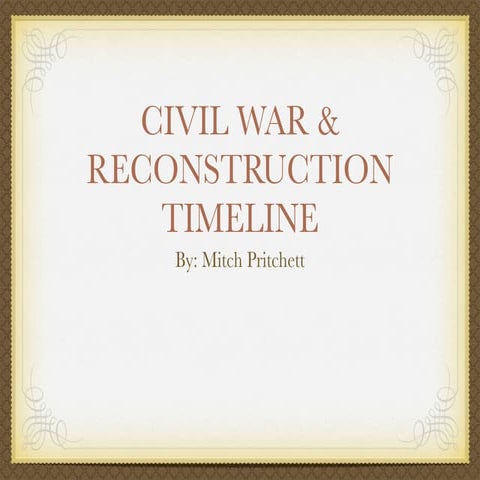 Reconstruction Timeline
