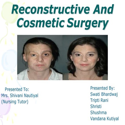 Reconstructive surgery | PPTX
