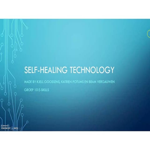 AI: Self-healing technology | PPT