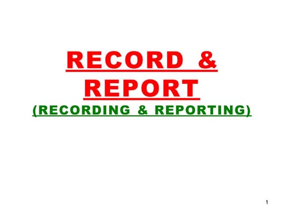 Org and management of medical record dept. | PDF