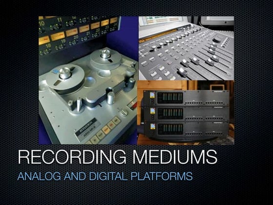 Analogue sound and recording | PPTX | Digital Audio | Computer Software ...