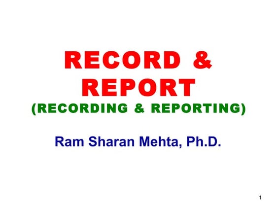 Org and management of medical record dept. | PDF