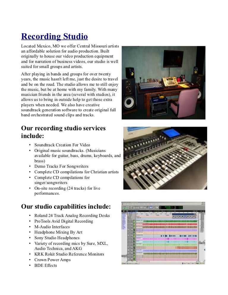 Recording studio