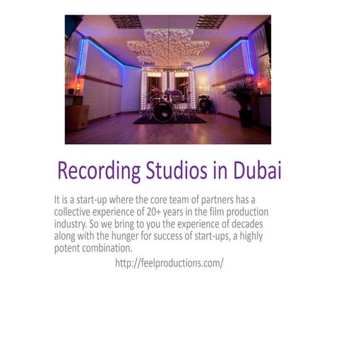 Recording studios in dubai | PDF