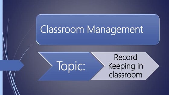Maintenance of school records | PPTX
