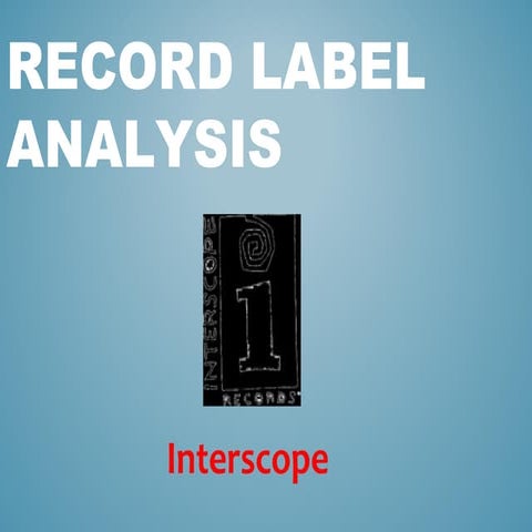 Record label Analysis- Interscope | PPT