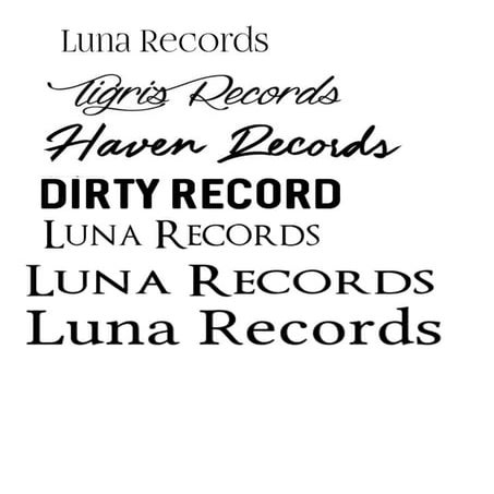Record label fonts | DOCX