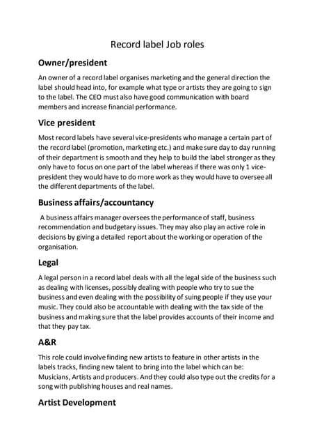 Record label rolls | PDF