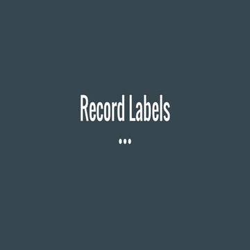 Record labels | PPT