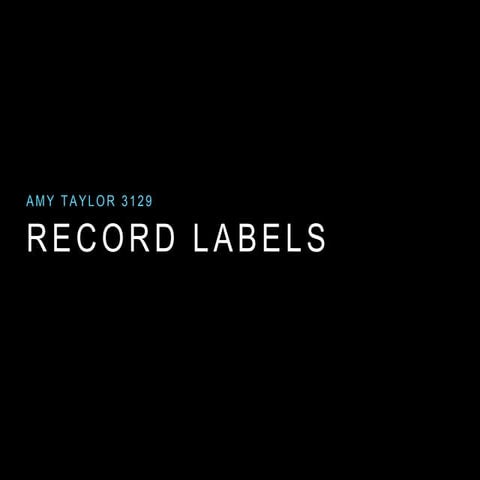Record labels | PPT