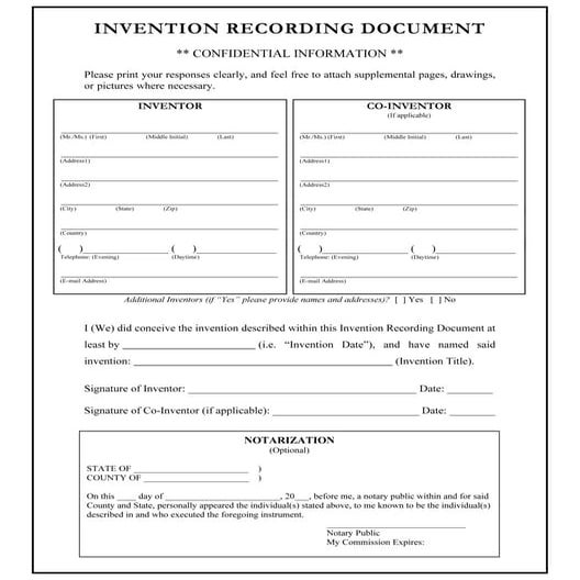 Record of invention roi | PDF
