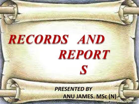 Types of records and common record keeping forms & computerized ...