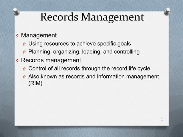 Filing and record keeping | PPT