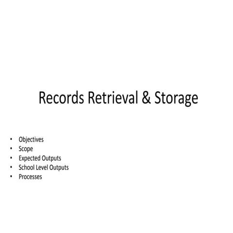 Records management system | PPTX