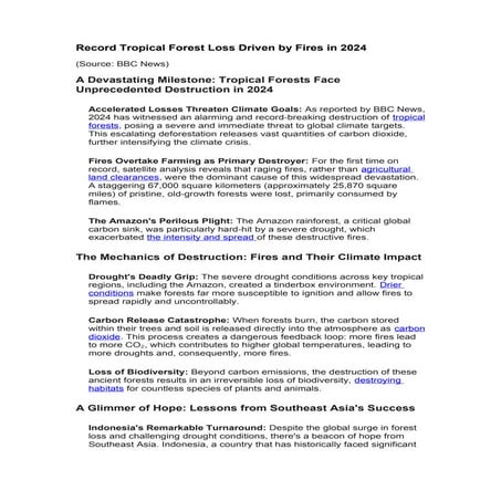 Record Tropical Forest Loss Driven by Fires in 202.docx