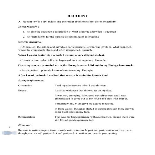 Recount Text | DOC