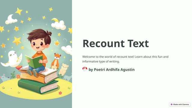 Recount text SMP kelas 8 | PPTX