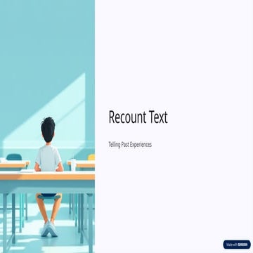 Recount text | PPTX