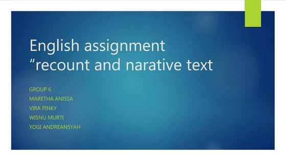 Recount | PPT