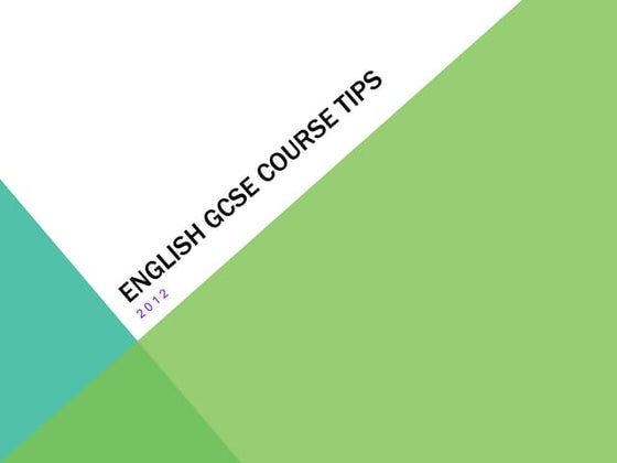 AQA- English Language Mock | PPT