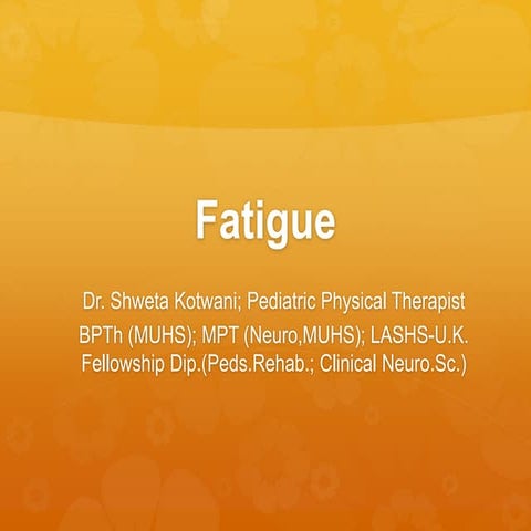 Fatigue | PPTX
