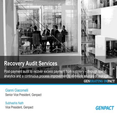 Recovery audit services | PPTX