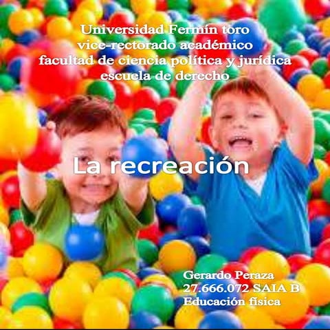 Principios de la recreación y sus fundamentos | PPTX