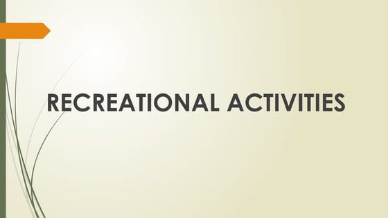 Grade 12 Module : Hope 3 Recreational Activities | DOCX